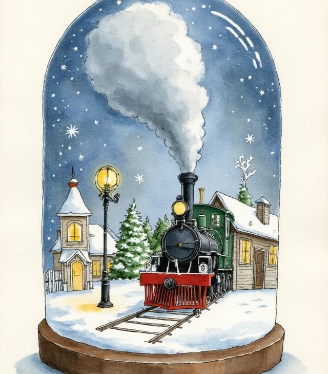 Watercolor Snow Globe Scenes to Paint This Season - Victoria's Class
