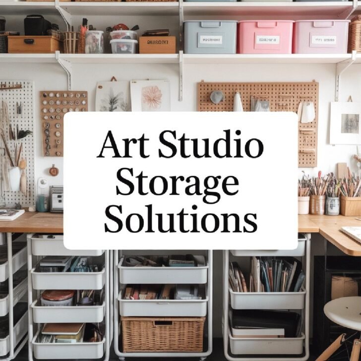 12 Best Art Studio Storage Solutions to Organize Your Creative Space ...