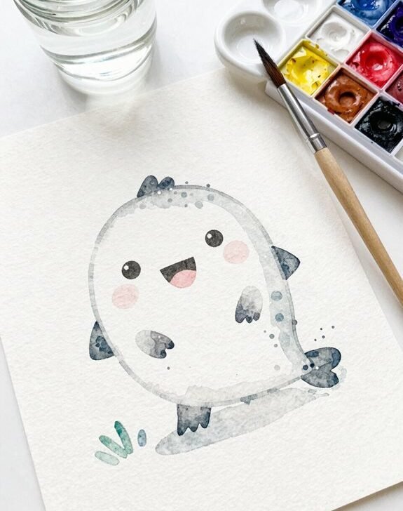 Easy Watercolor Sea Creatures Kids Can Paint Too - Victoria's Class